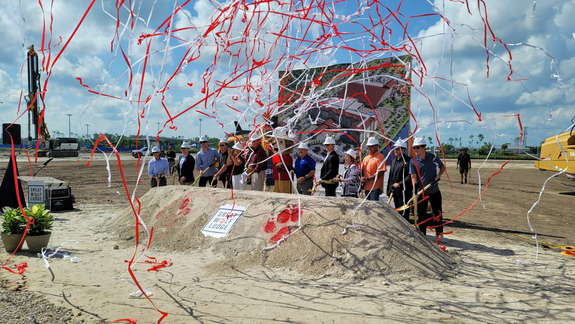 Great Wolf Lodge Naples Groundbreaking - Peninsula Engineering